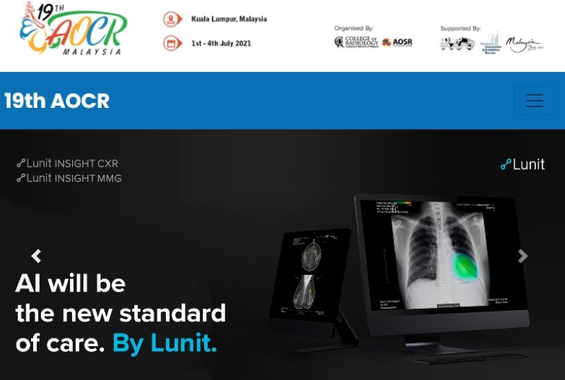 Clinical Application of Lunit AI For Chest Radiography and Mammography to Be Presented at AOCR 2021